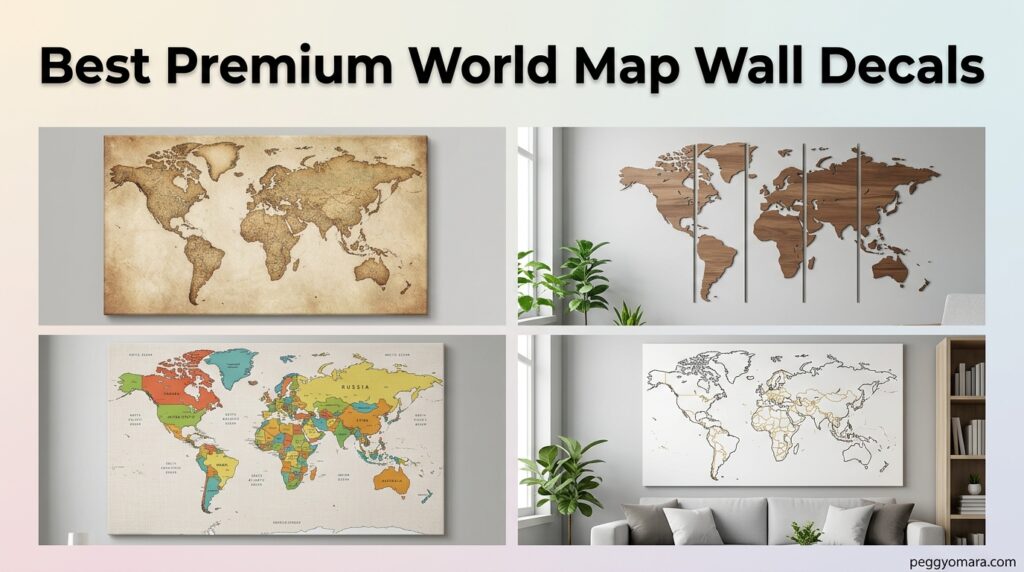 11 Best Premium World Map Wall Decals (July 2026) Ranked